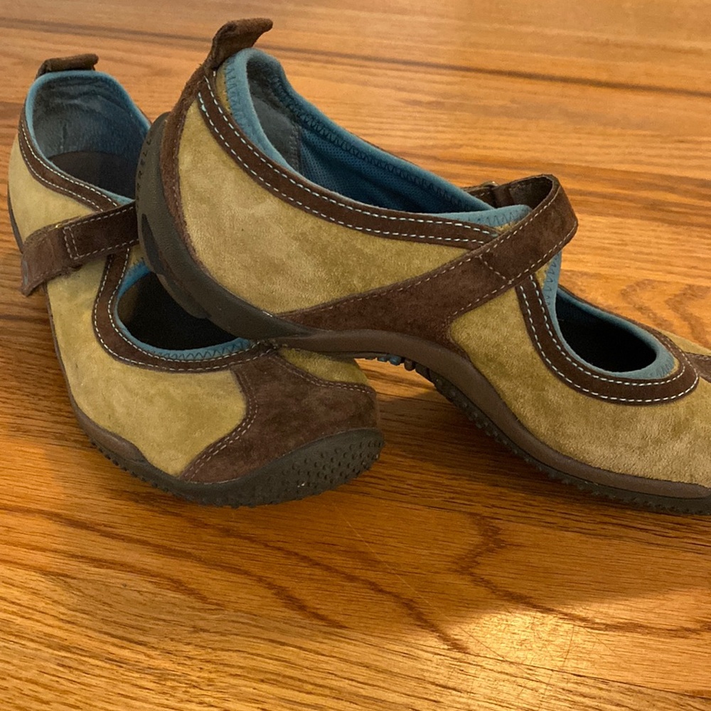 Vintage Color Blocked Circuit Moss Merrell Trainers - Gem